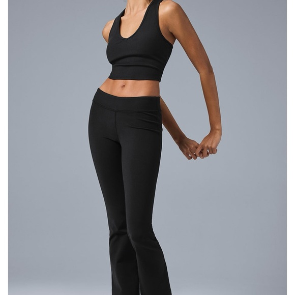 ALO Yoga | Pants & Jumpsuits | Alo Yoga Black Flare Pants | Poshmark